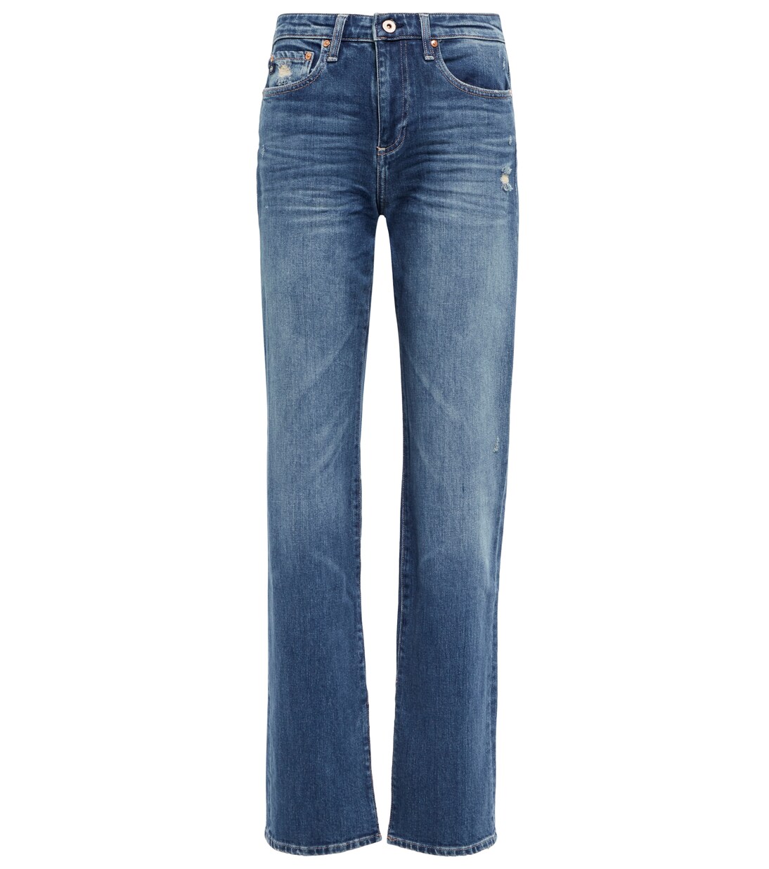 Knoxx high-rise boyfriend jeans in blue - AG Jeans | Mytheresa