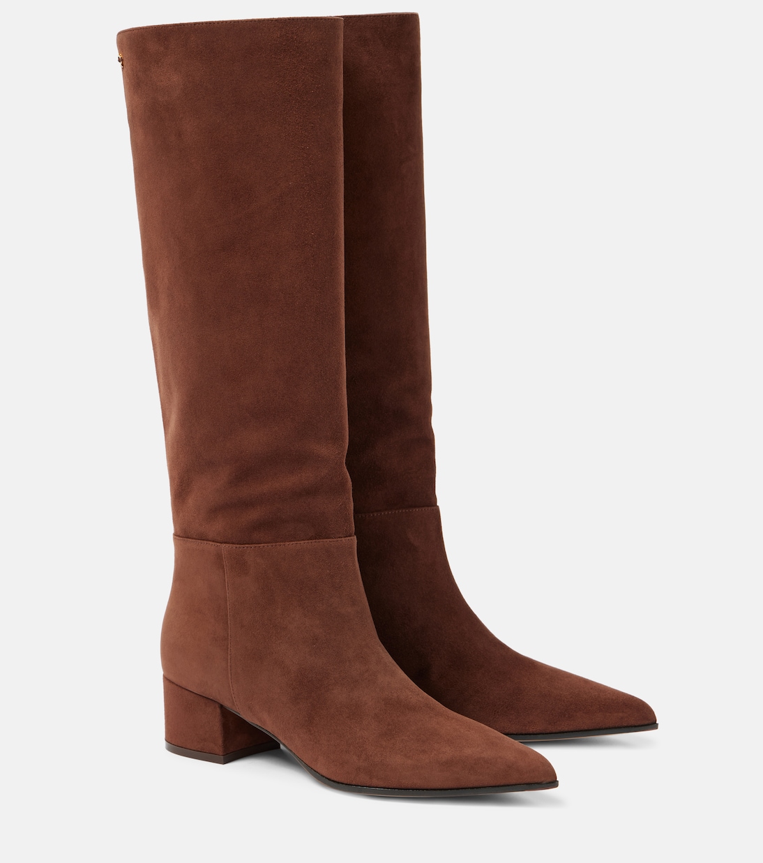 Bottes 45 en daim en marron – Gianvito Rossi | Mytheresa