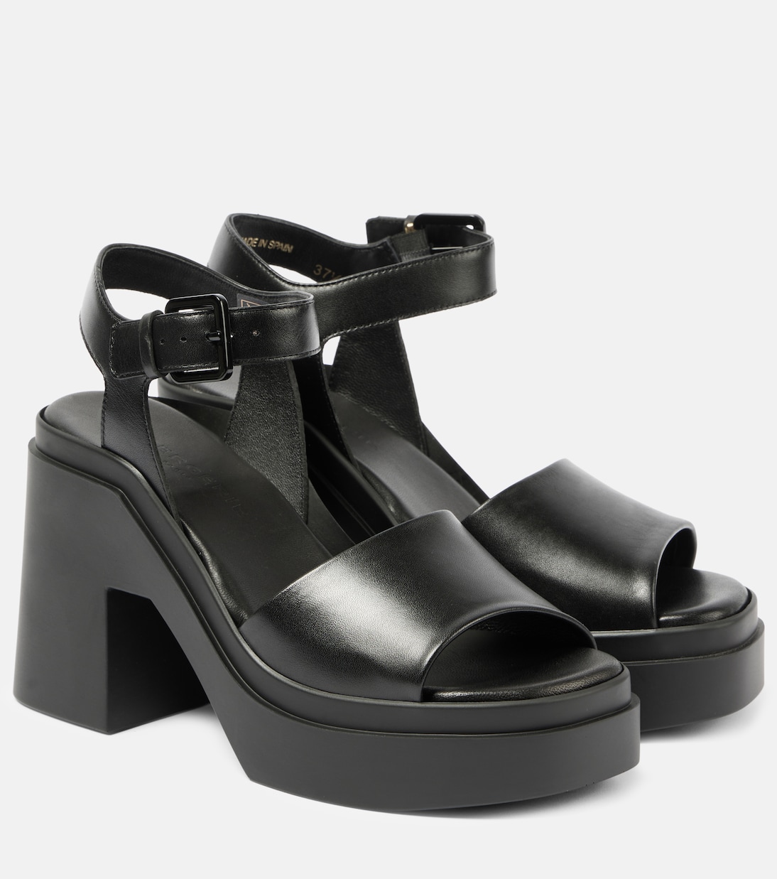 Nelio leather platform sandals in black - Clergerie | Mytheresa