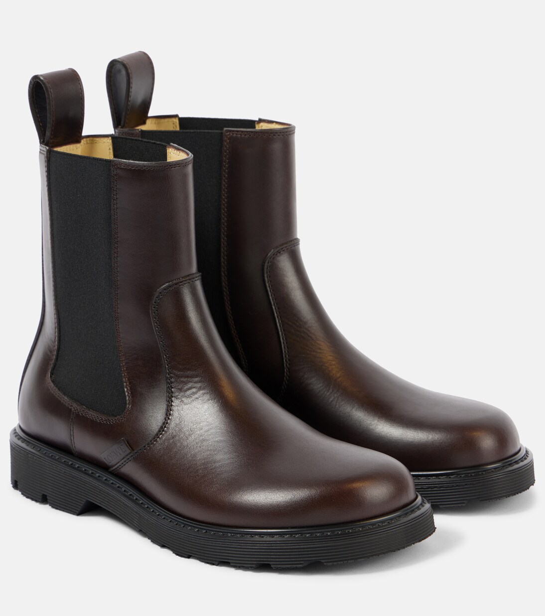 Blaze leather Chelsea boots in brown - Loewe | Mytheresa