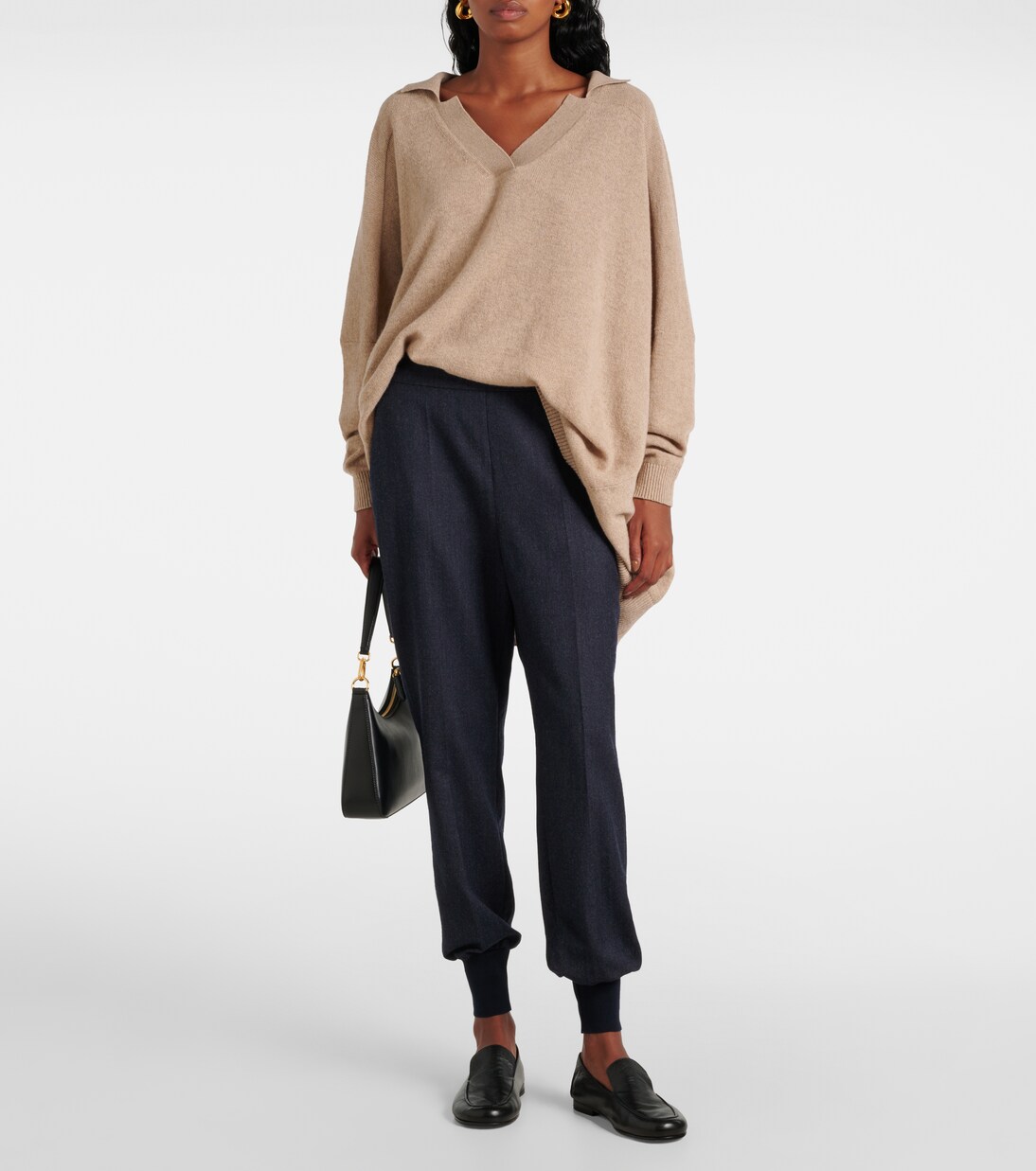 Wool flannel sweatpants in blue - Stella Mc Cartney | Mytheresa