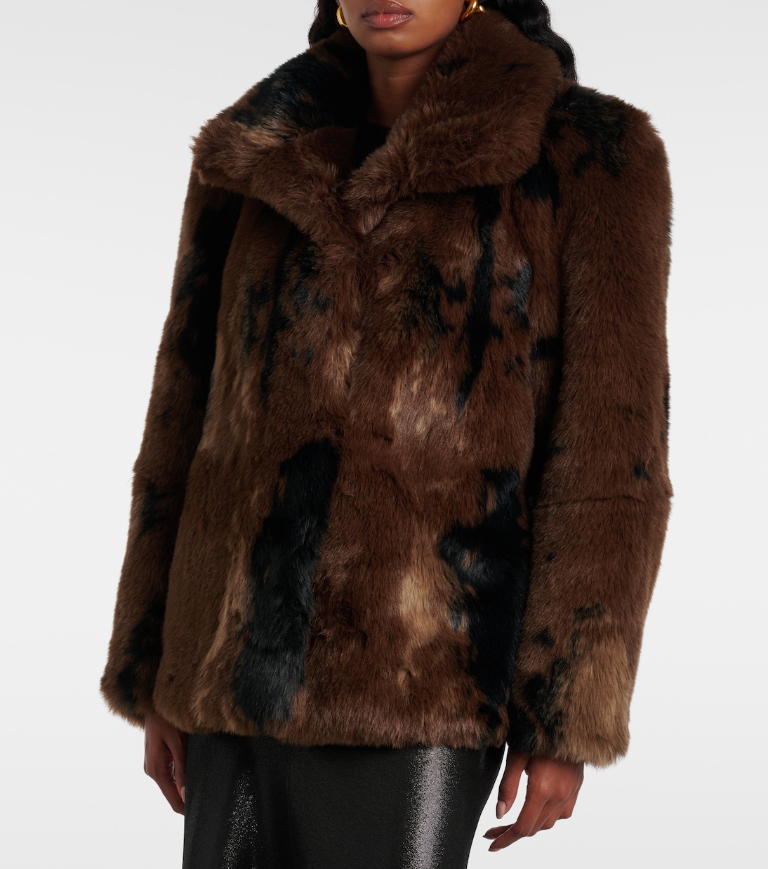 Faux fur jacket in brown - Victoria Beckham | Mytheresa