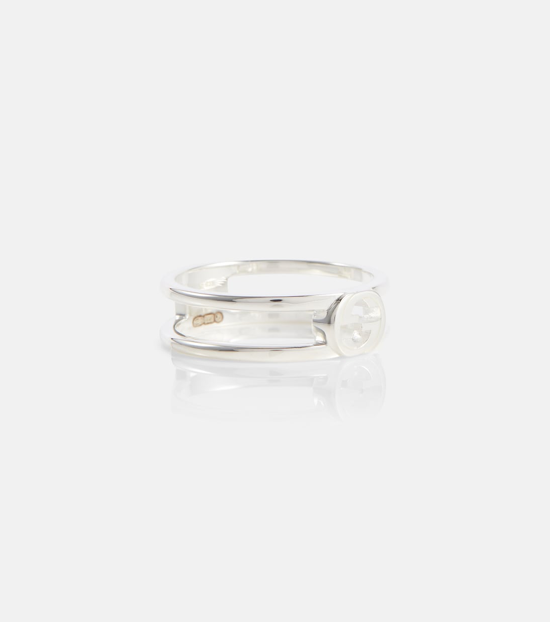 Interlocking G sterling silver ring in silver - Gucci | Mytheresa