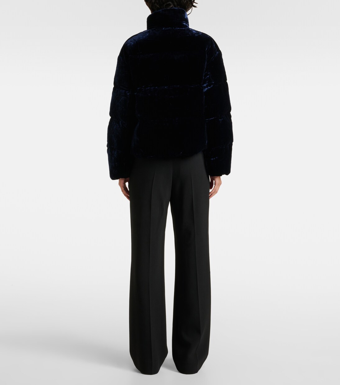 Velvet down jacket in blue - Polo Ralph Lauren | Mytheresa