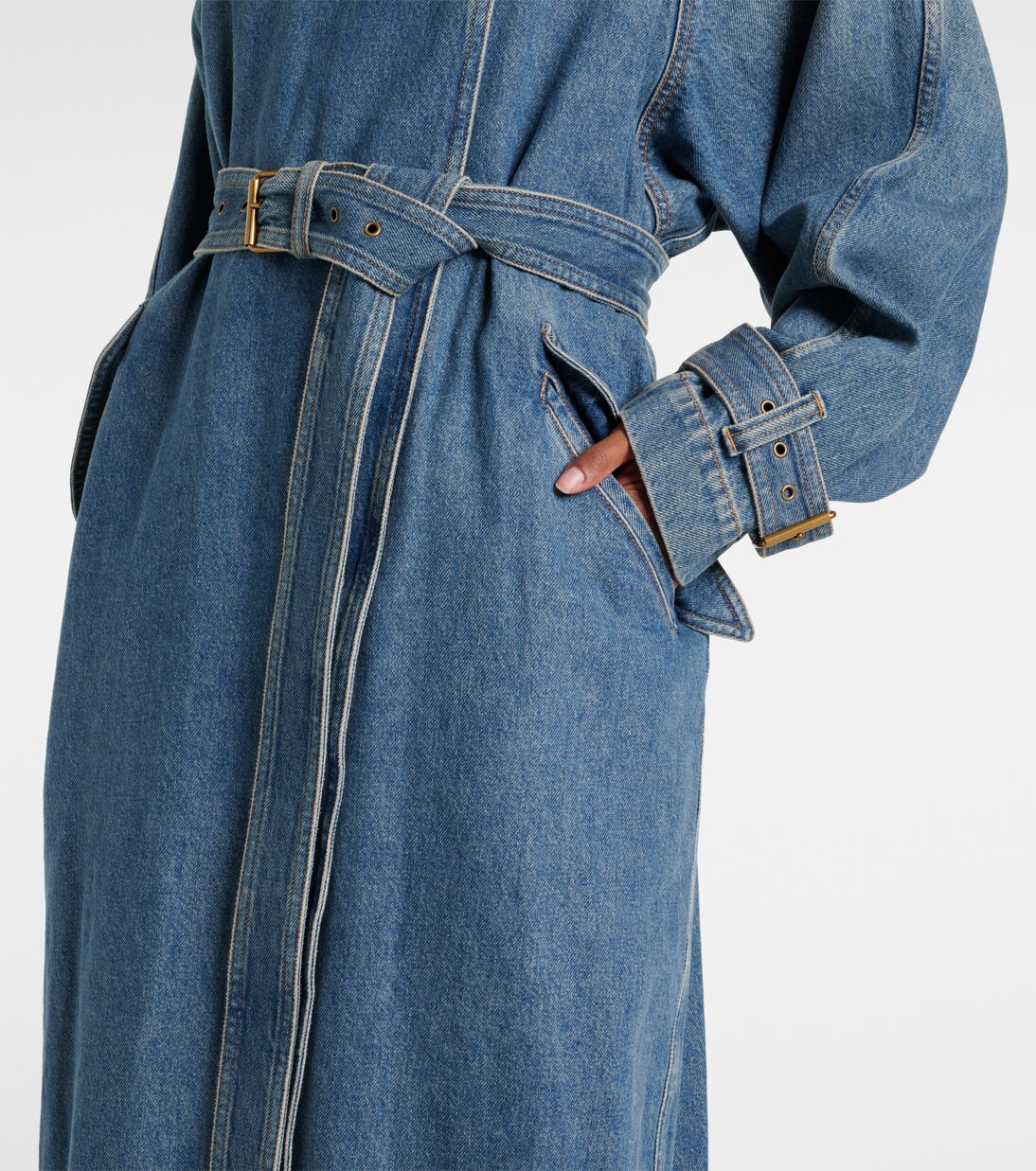 Brekka denim coat in blue - Isabel Marant | Mytheresa