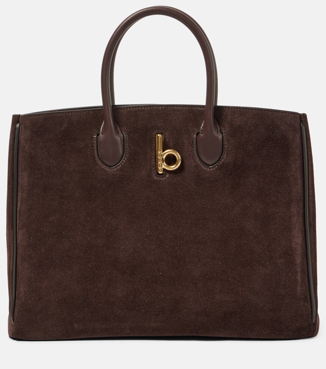 Rocking Horse Small suede tote bag in brown - Burberry | Mytheresa