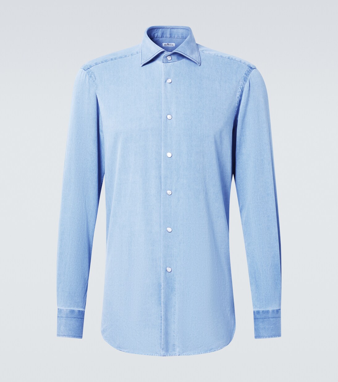 Denim shirt in blue - Kiton | Mytheresa