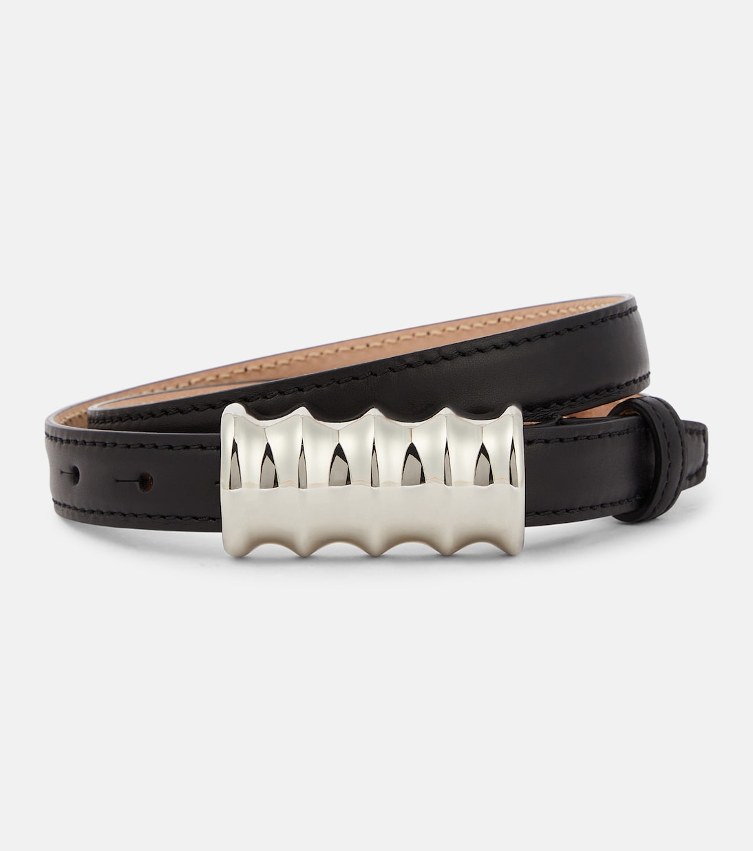Julius Small leather belt in black - Khaite | Mytheresa