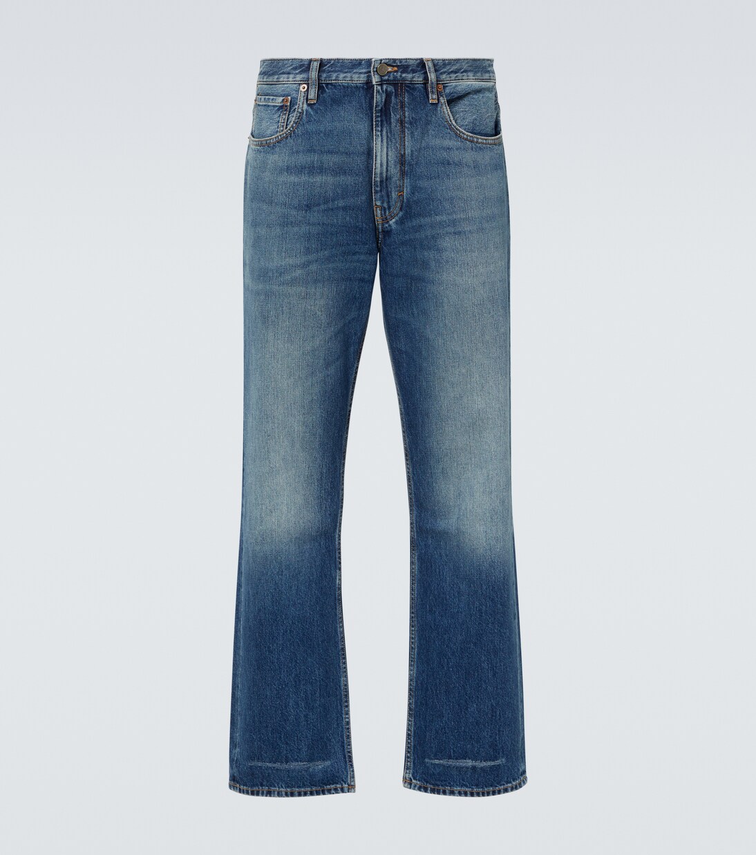 Jeans rectos en azul - Valentino | Mytheresa