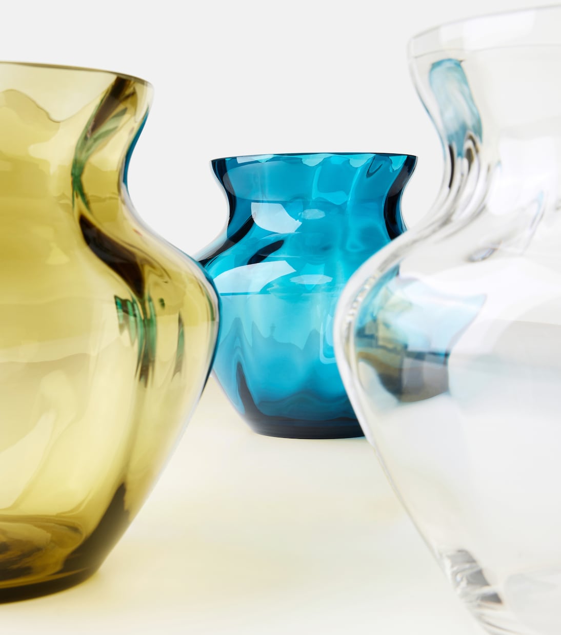 Marika Large glass vase in neutrals - Klimchi | Mytheresa