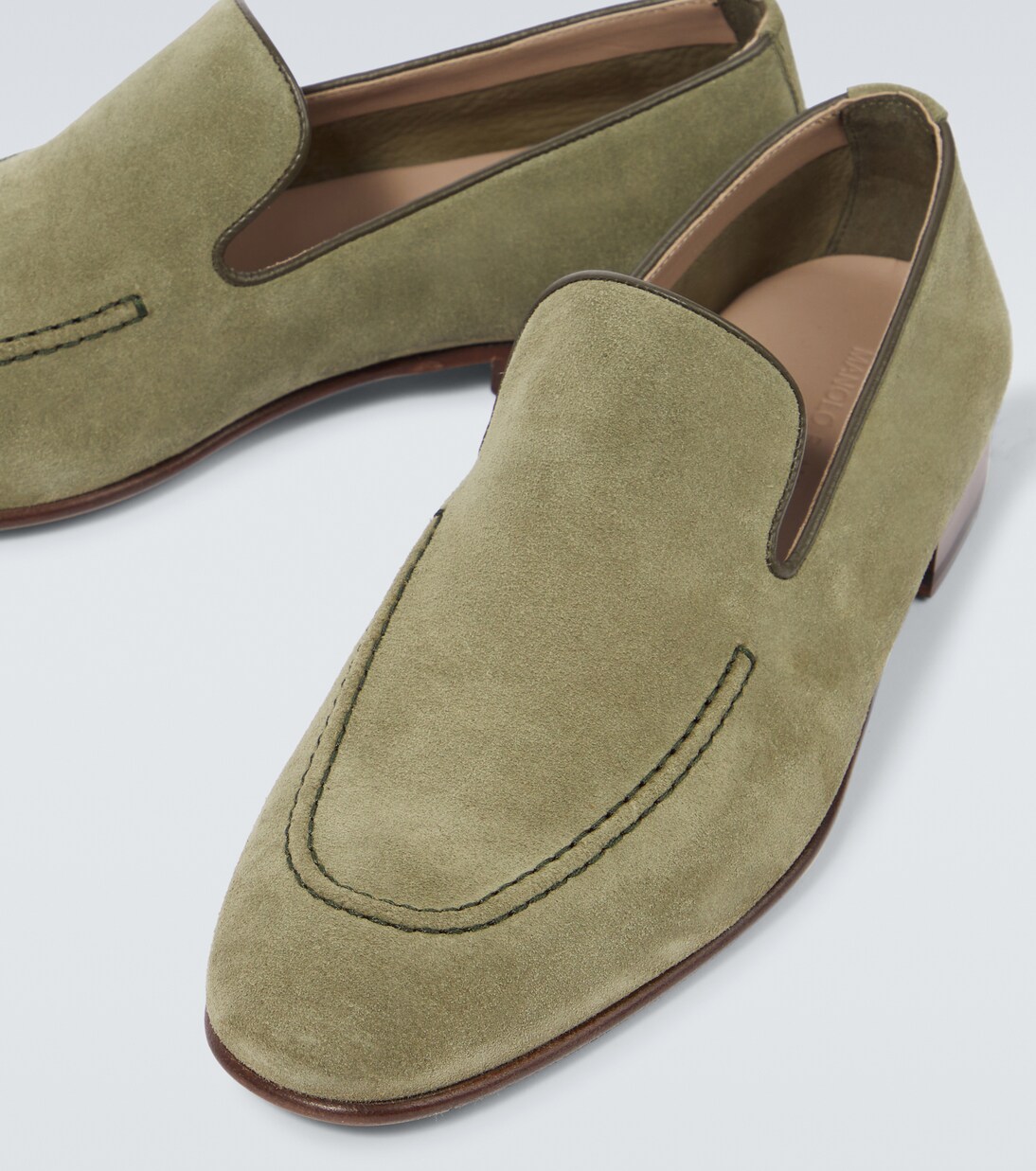 Truro suede loafers in green - Manolo Blahnik | Mytheresa