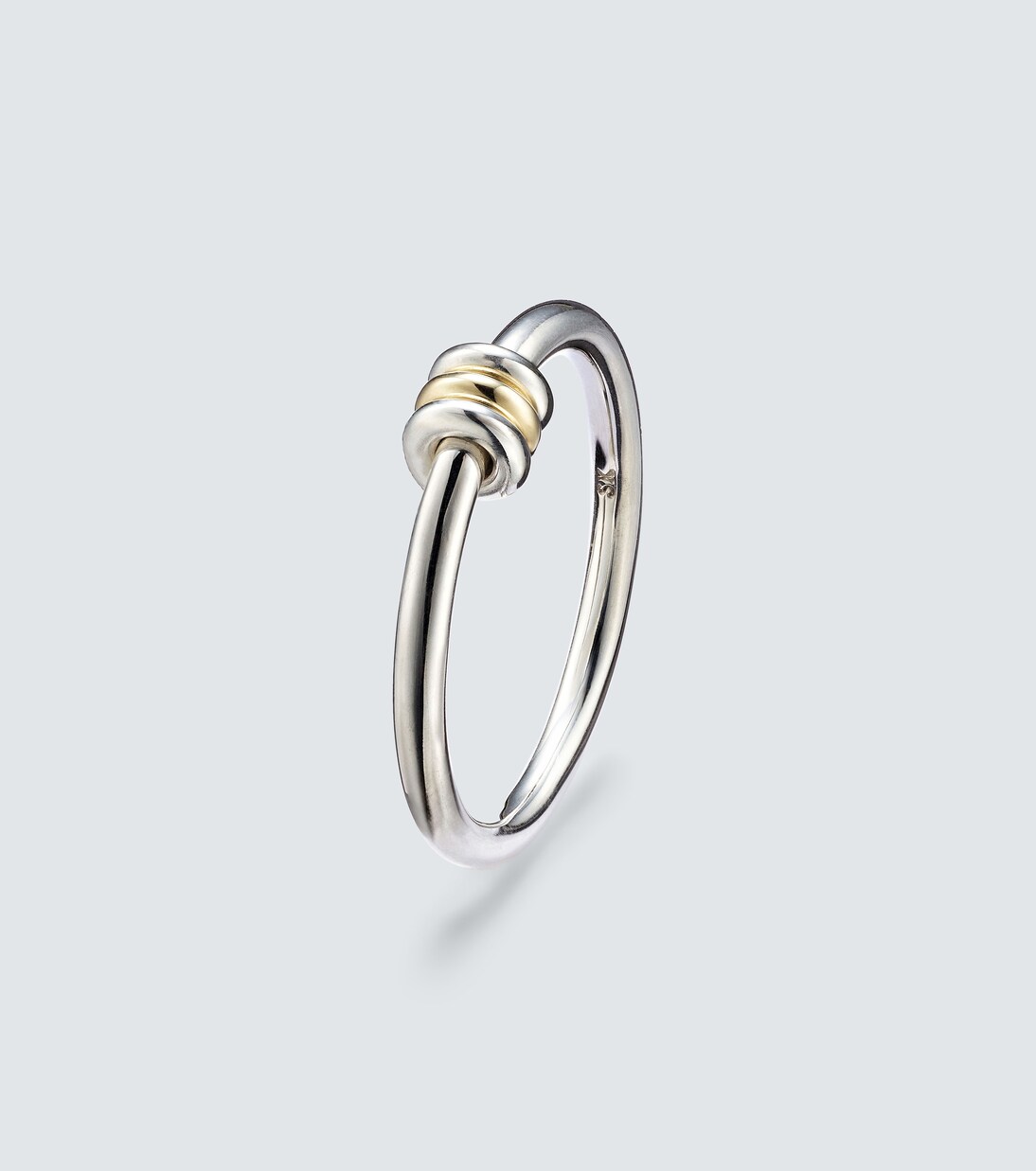 Sirius sterling silver and 18kt gold ring in silver - Spinelli ...