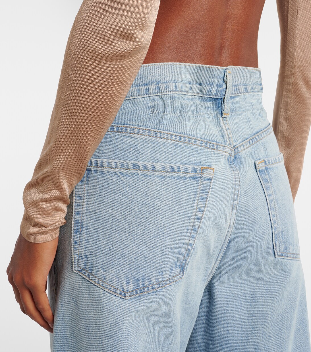 Gwendoline Scrunch high-rise wide-leg jeans in blue - Citizens Of ...