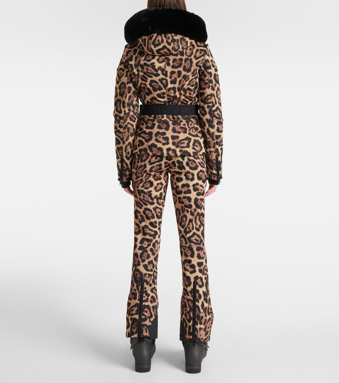 Felis leopard-print down ski jacket in brown - Goldbergh | Mytheresa