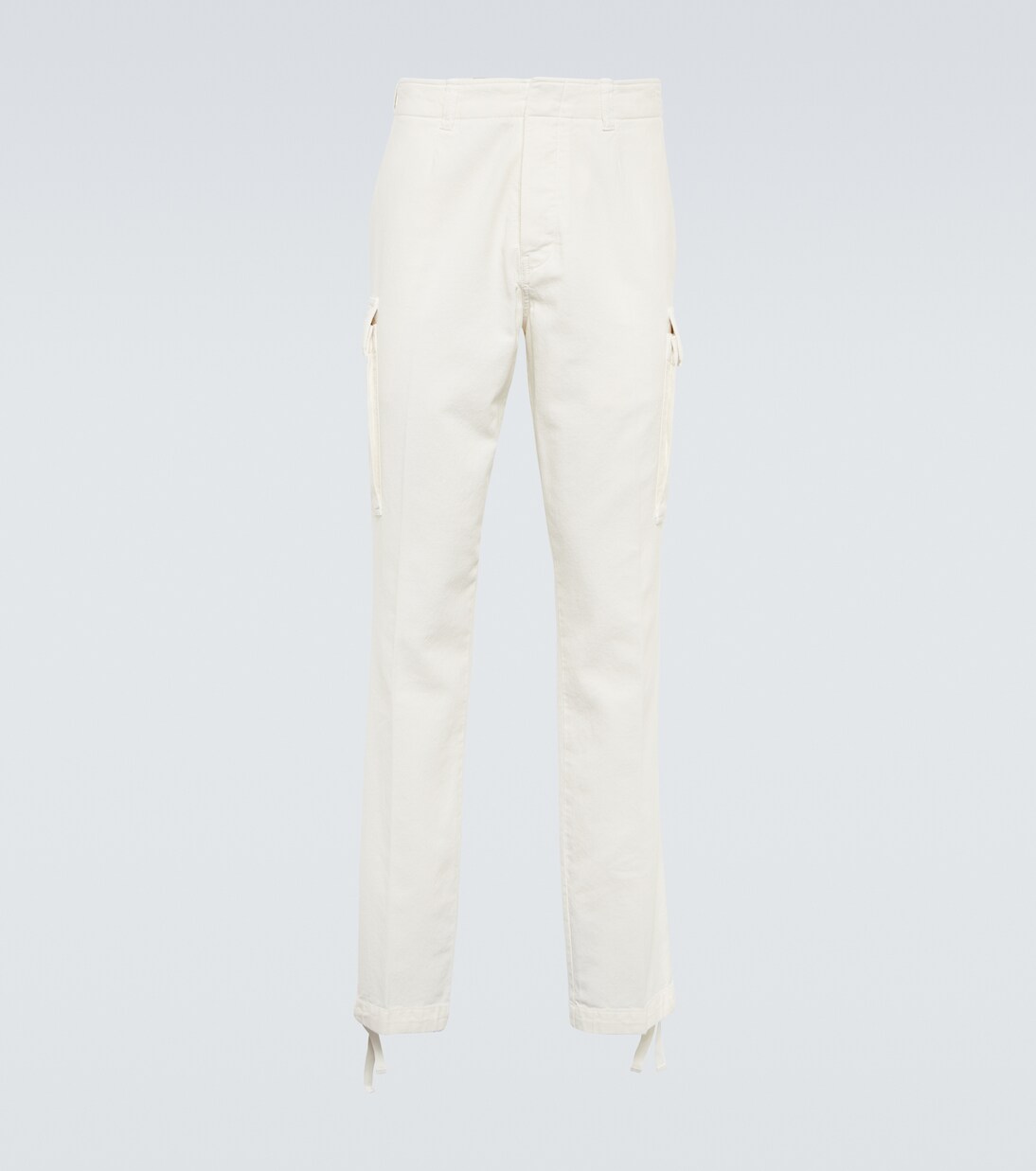 Cotton dobby cargo pants in white - Ralph Lauren Purple Label | Mytheresa