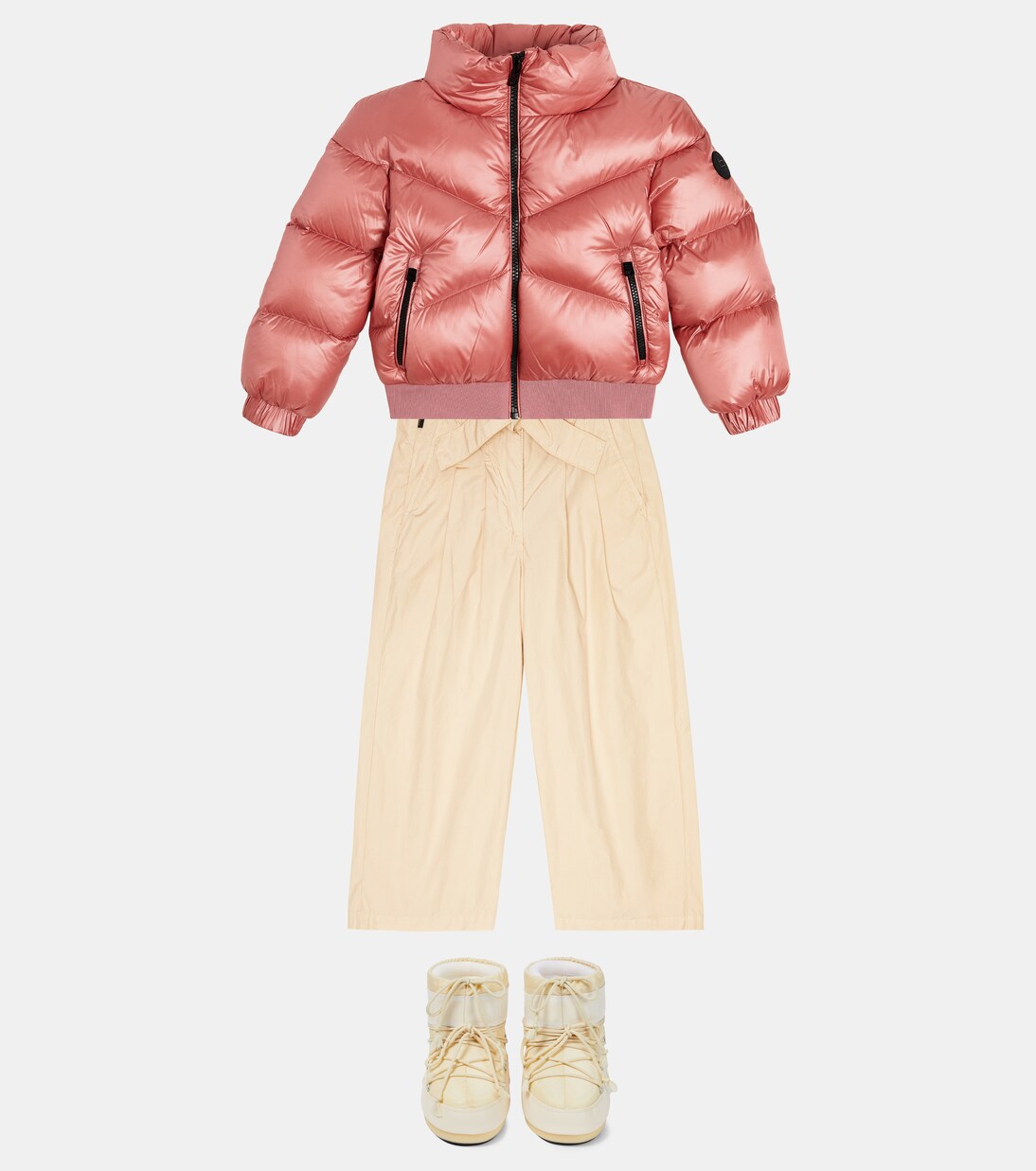 베이지 코튼 포플린 팬츠 - Woolrich Kids | Mytheresa