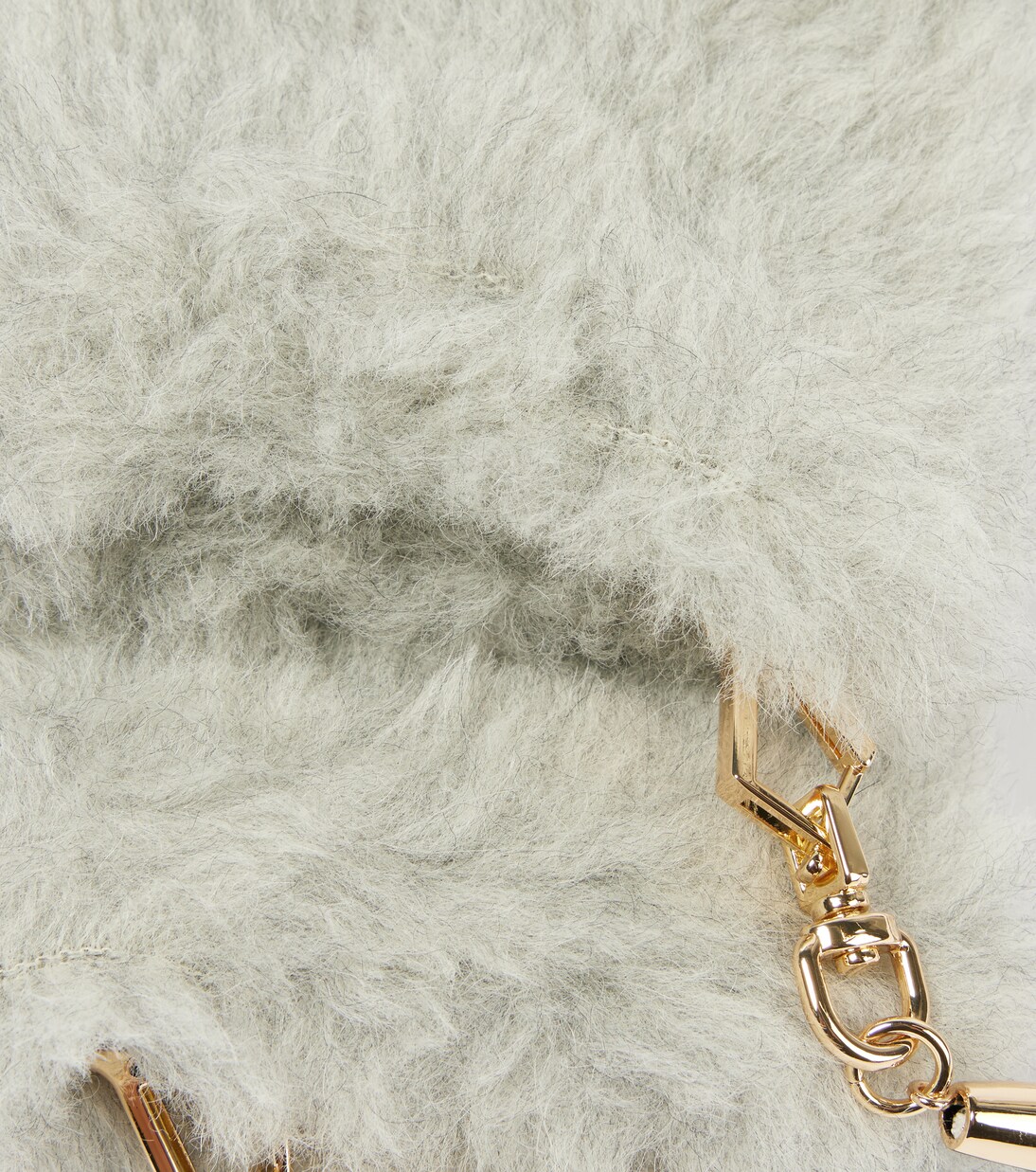 Ombrato teddy mittens in grey - Max Mara | Mytheresa