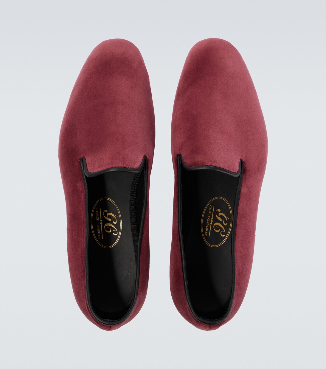 Albert velvet loafers in burgundy - George Cleverley | Mytheresa