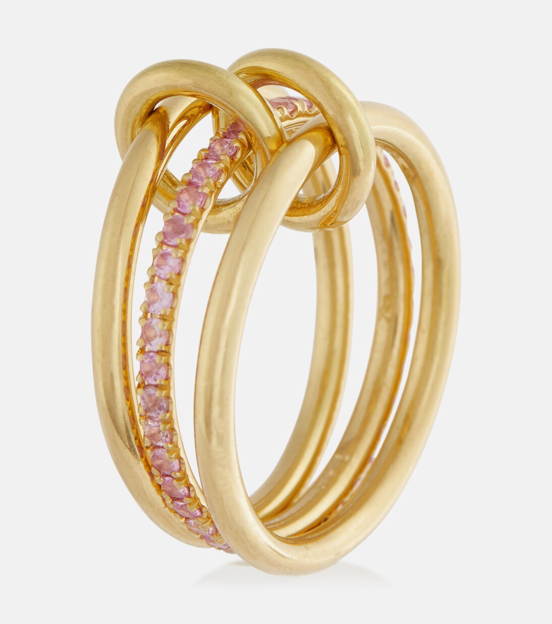 18kt yellow gold ring with sapphire in gold - Spinelli Kilcollin ...