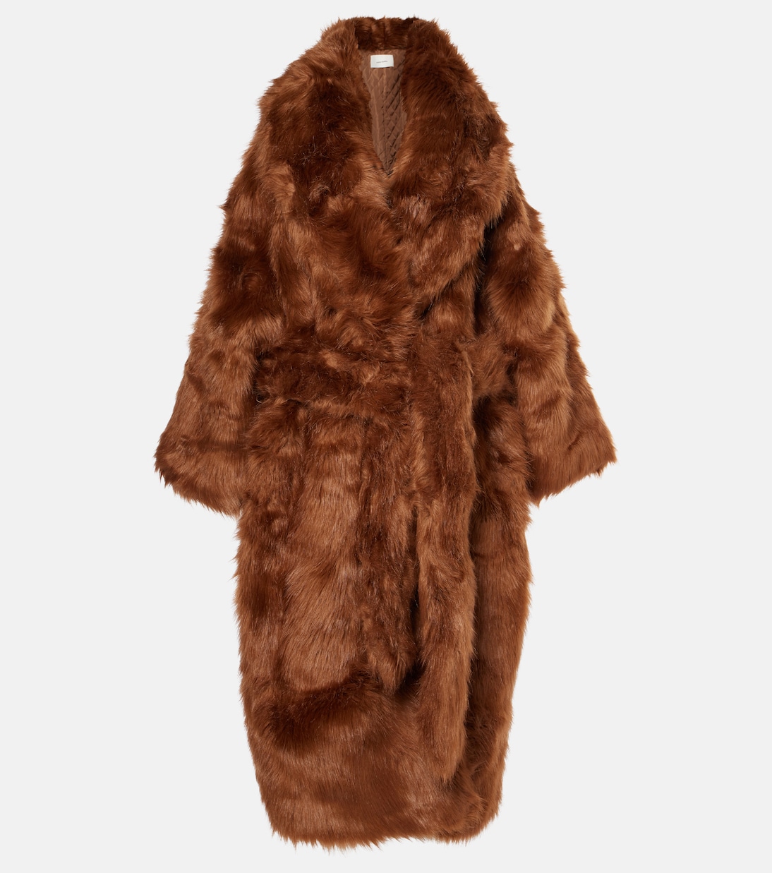 Vast faux fur coat in brown - Entire Studios | Mytheresa