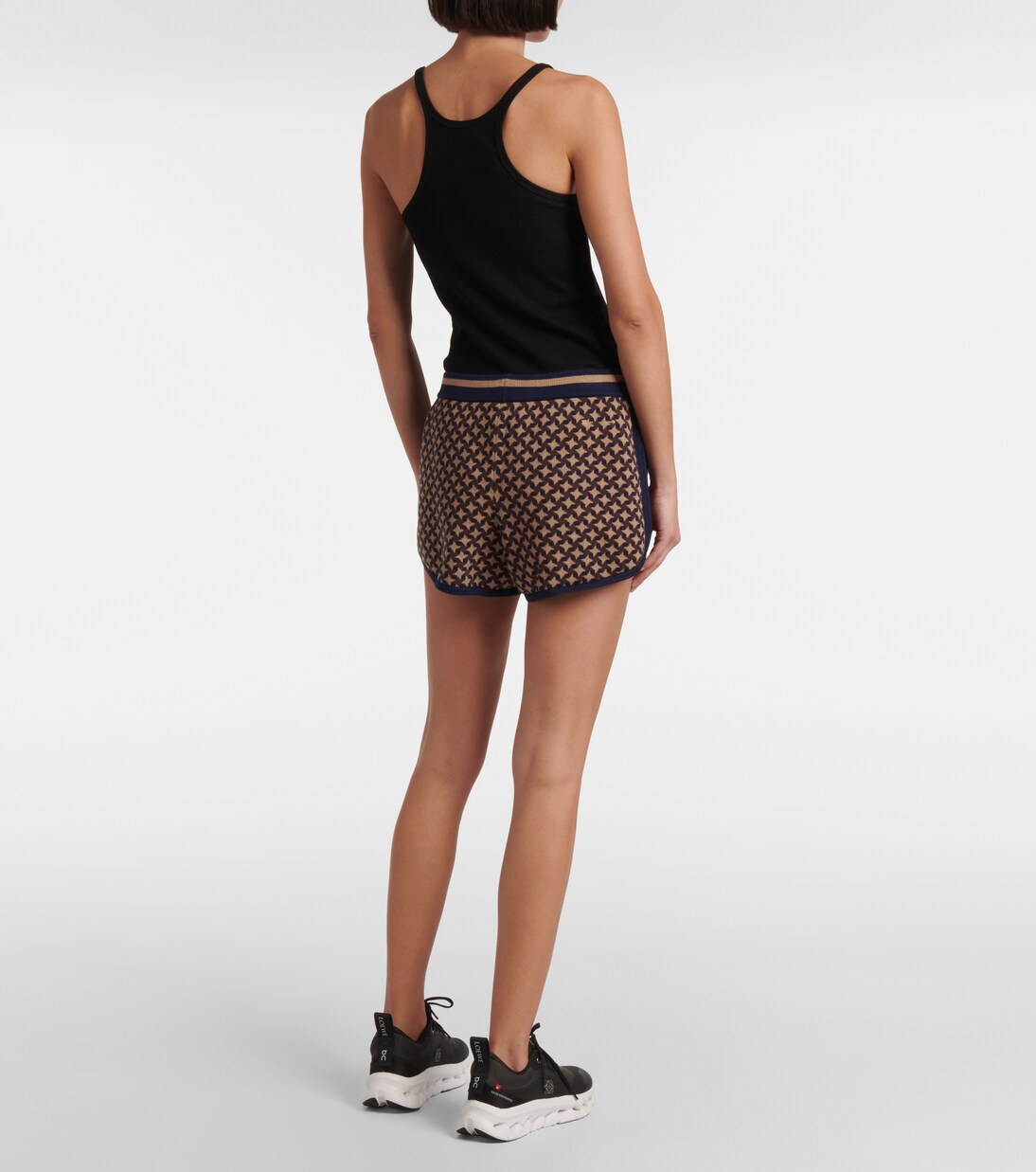Interstella Pierre jacquard shorts in brown - The Upside | Mytheresa