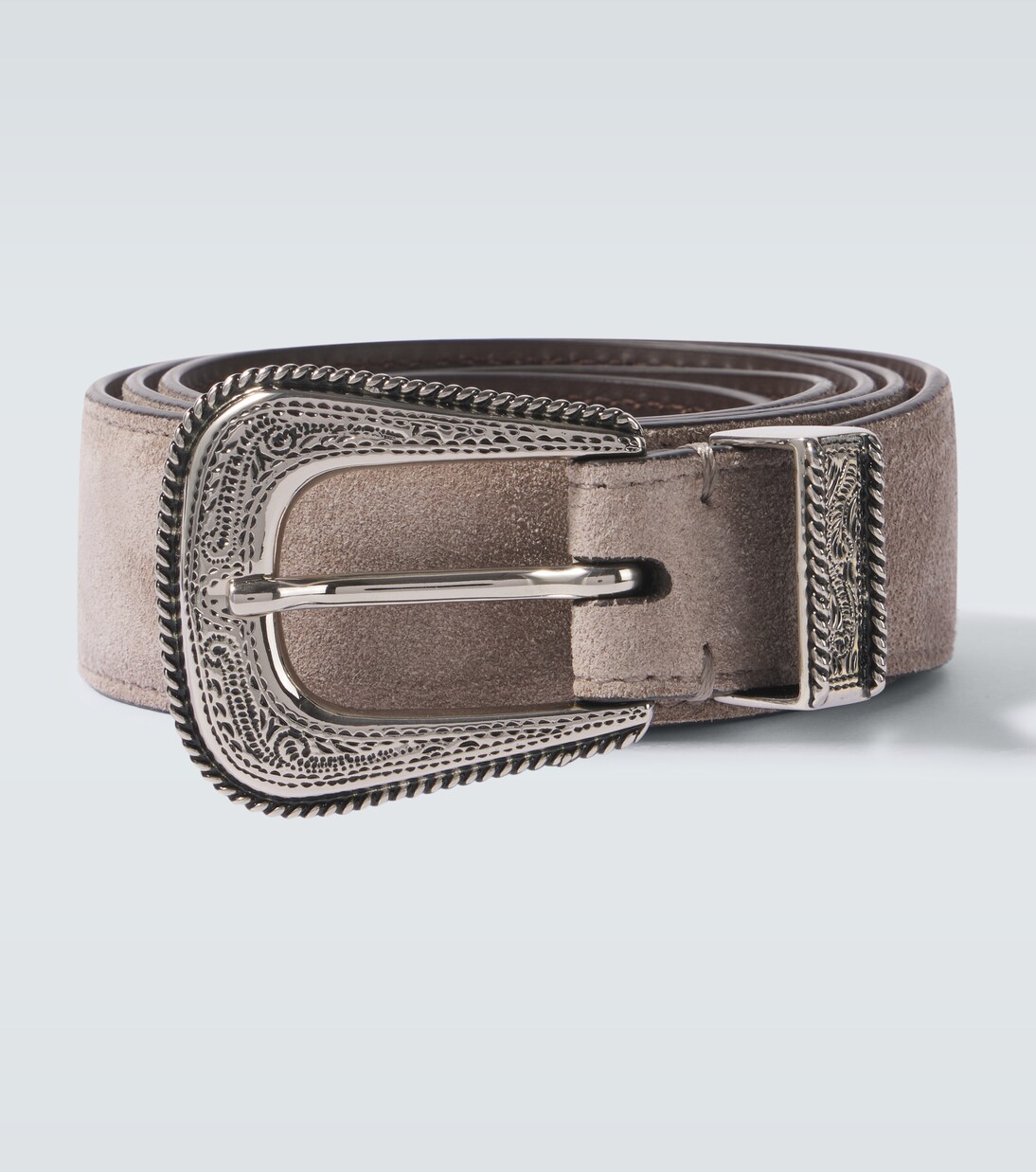 Cinturón de ante en beige - Brunello Cucinelli | Mytheresa