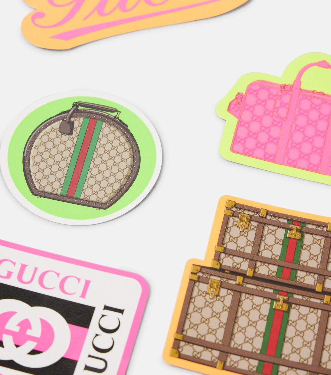 Valigeria set of 11 luggage stickers in multicoloured - Gucci | Mytheresa