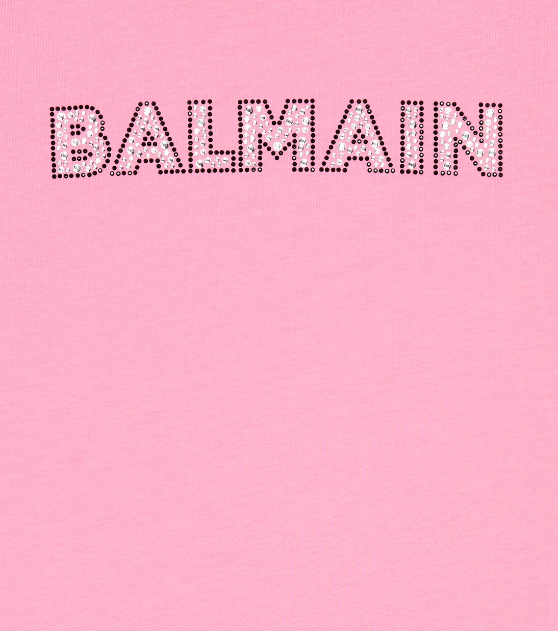 Logo cotton jersey dress in pink - Balmain Kids | Mytheresa