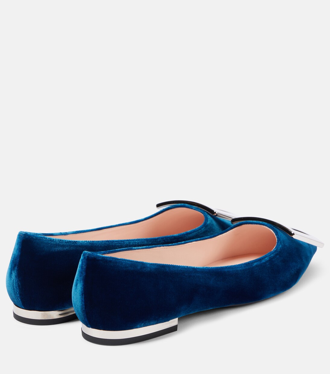 Velvet ballet flats in blue - Roger Vivier | Mytheresa