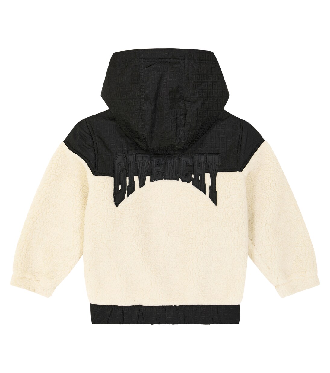 Logo fleece down jacket in white - Givenchy Kids | Mytheresa