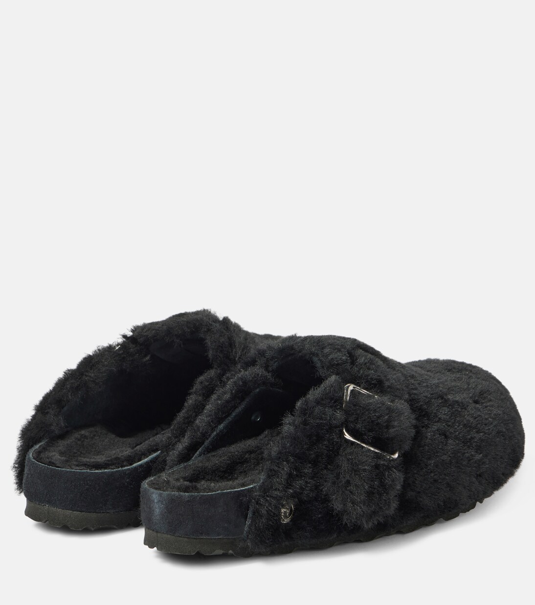 Boston shearling clogs in black - Birkenstock 1774 | Mytheresa