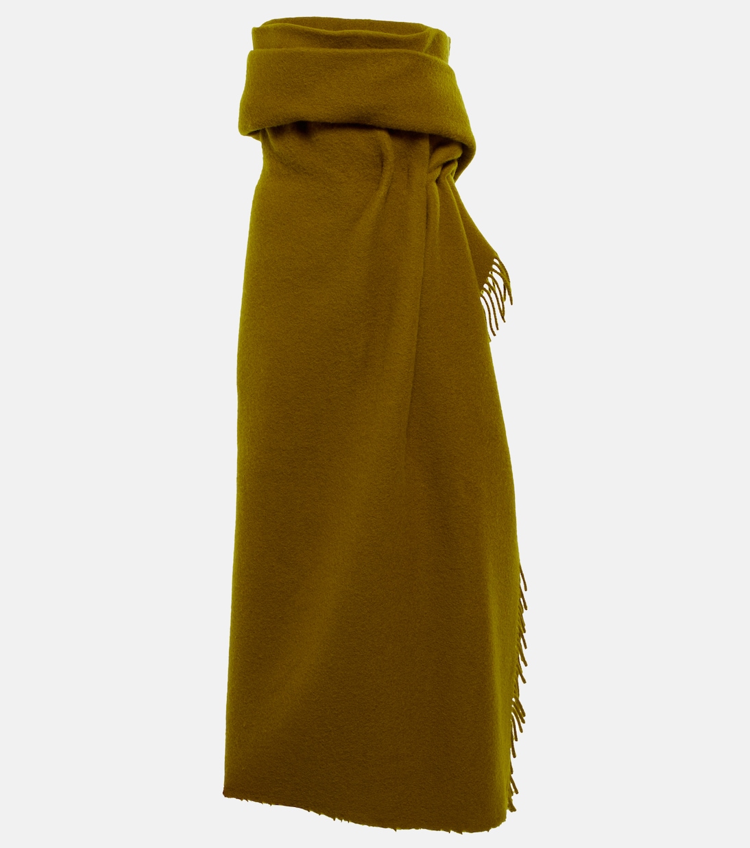 Nimah wool and mohair maxi dress in green - The Row | Mytheresa