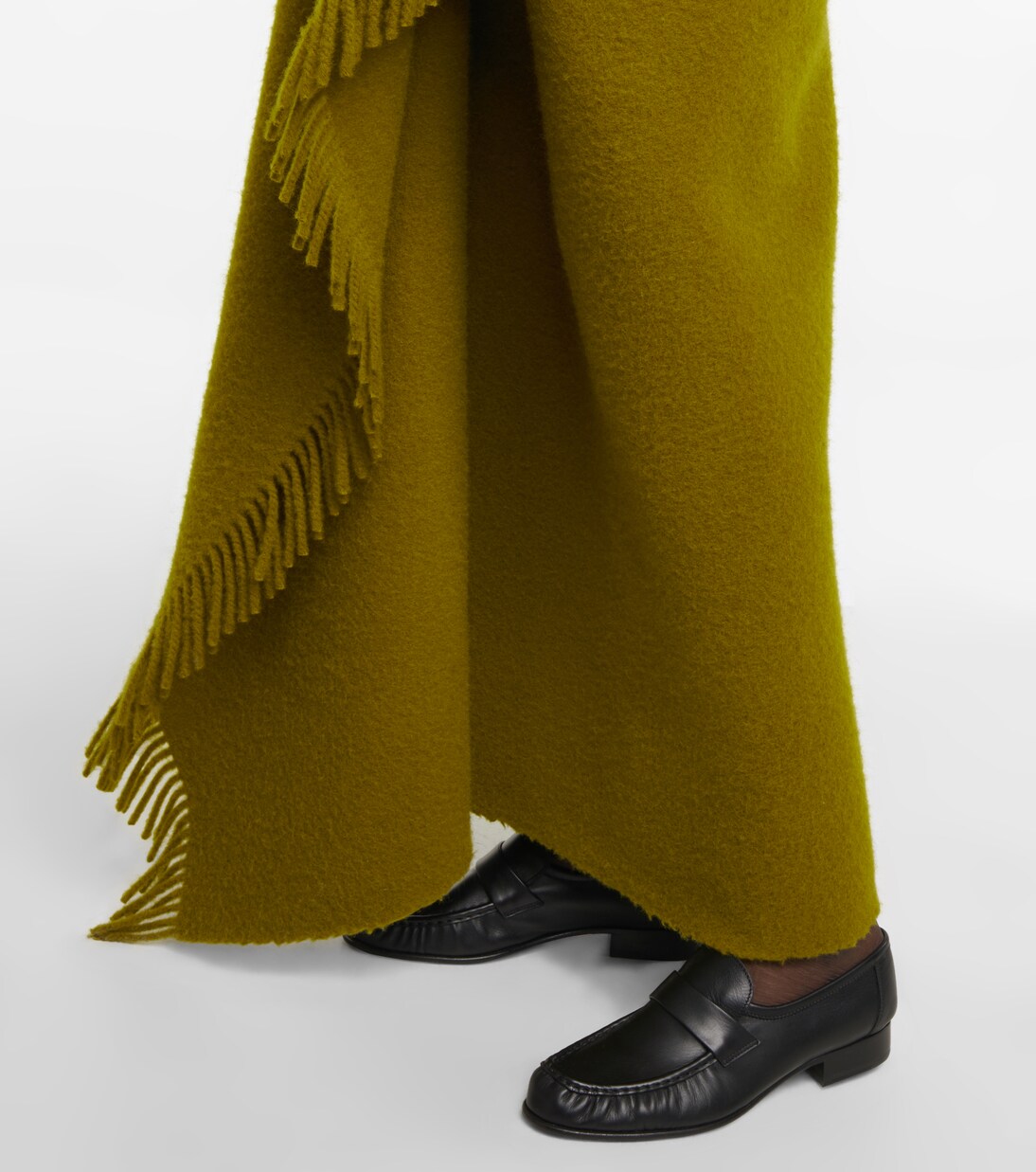 Nimah wool and mohair maxi dress in green - The Row | Mytheresa