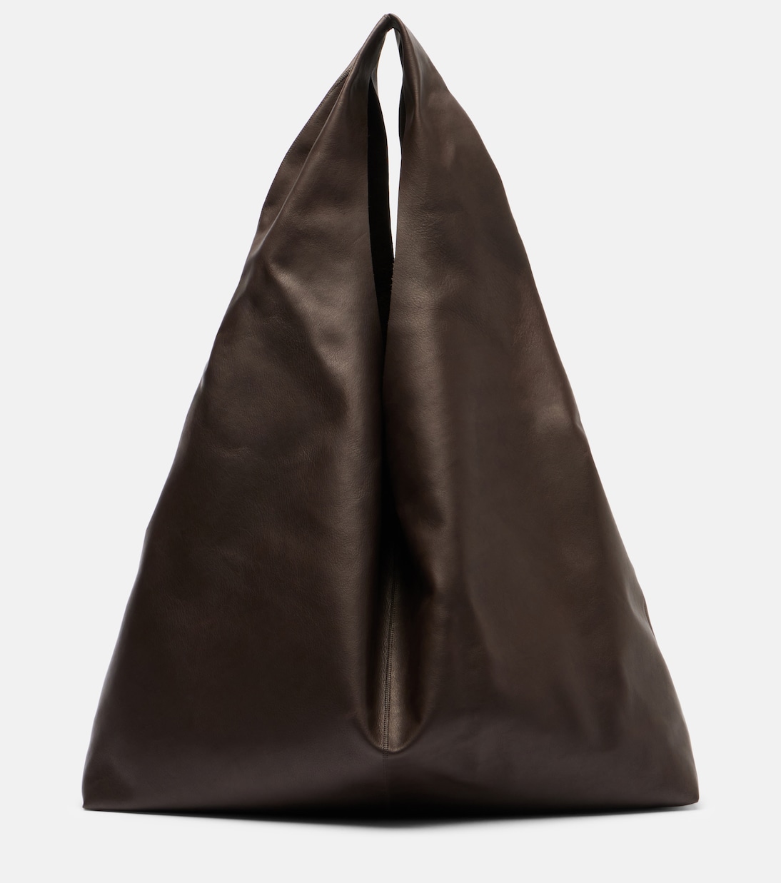New Bindle leather shoulder bag in brown - The Row | Mytheresa