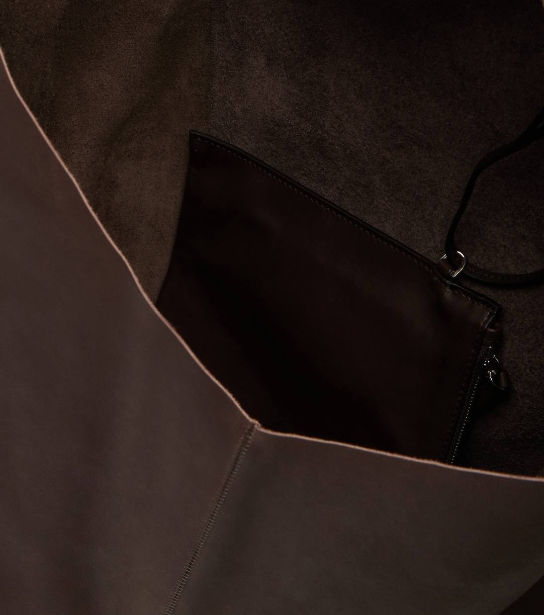 New Bindle leather shoulder bag in brown - The Row | Mytheresa