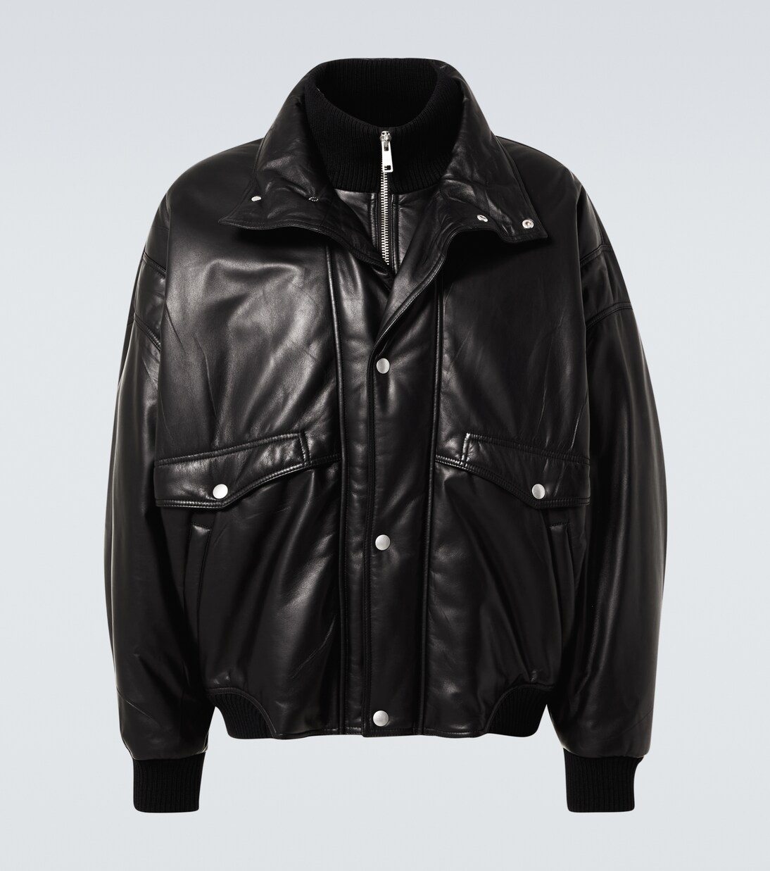 Nappa leather jacket in black - Prada | Mytheresa