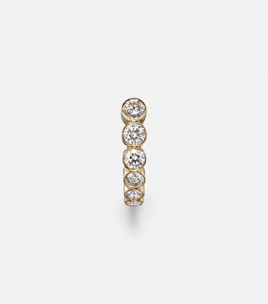 Boucle Ensemble 18kt gold single earring with diamonds in gold - Sophie ...