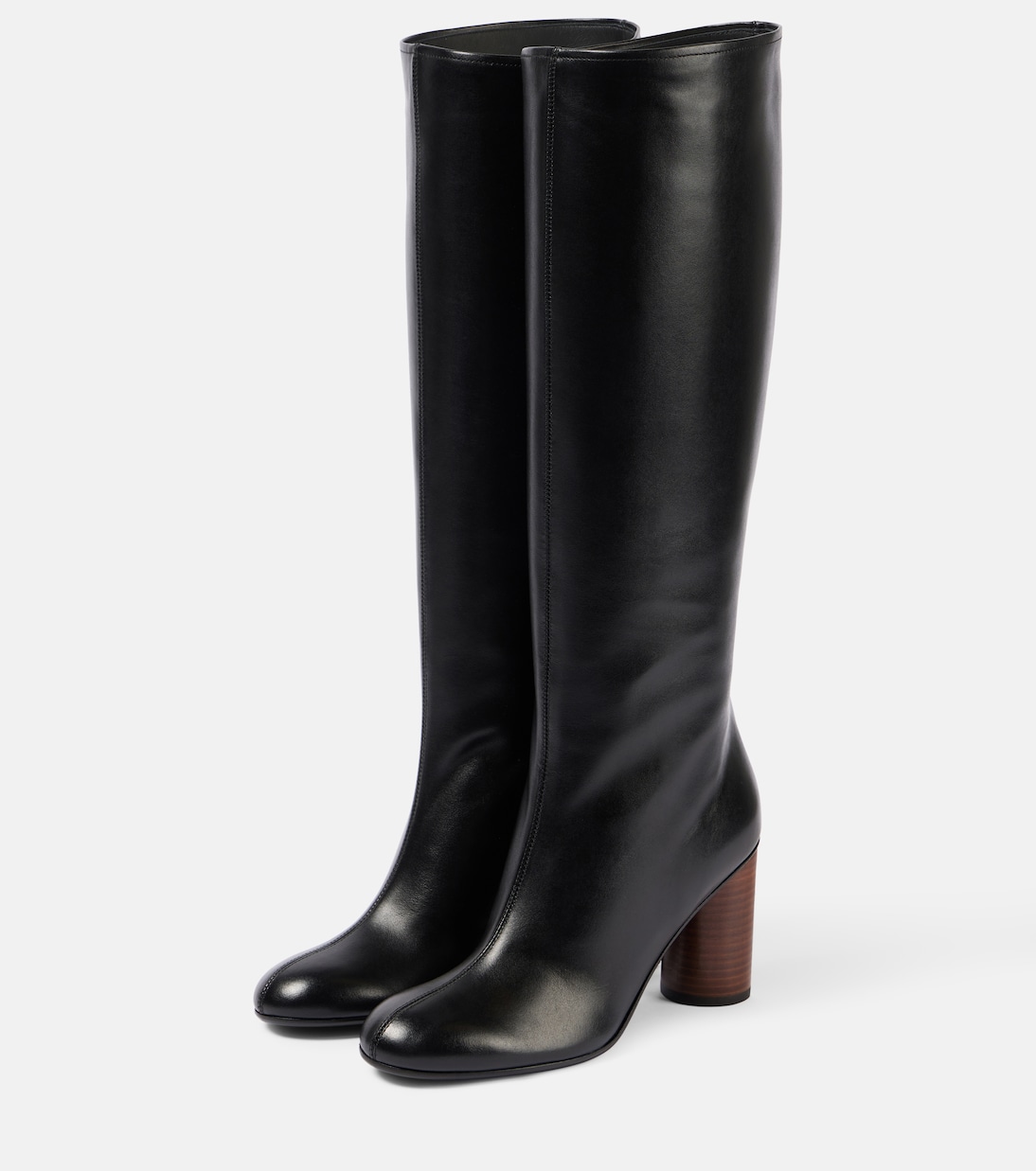 Leather knee-high boots in black - CO | Mytheresa