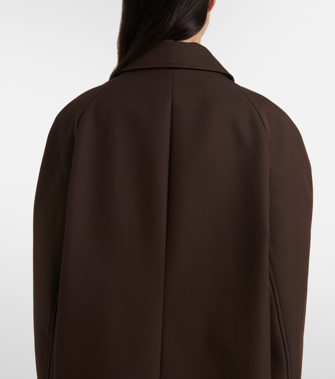 Wool and cotton-blend coat in brown - Lemaire | Mytheresa