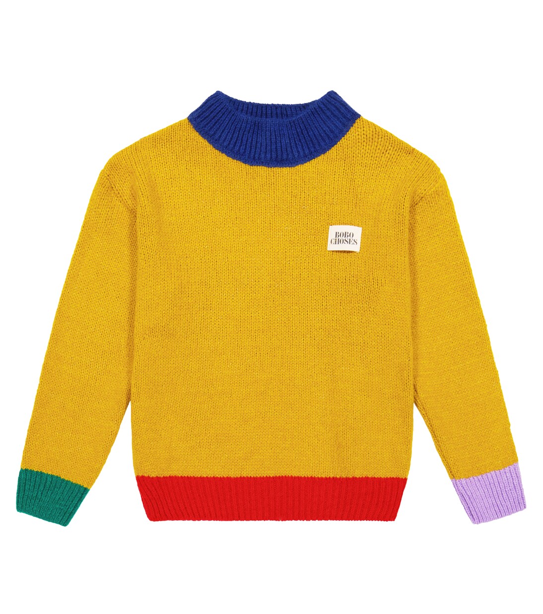Colorblocked sweater in multicoloured - Bobo Choses | Mytheresa