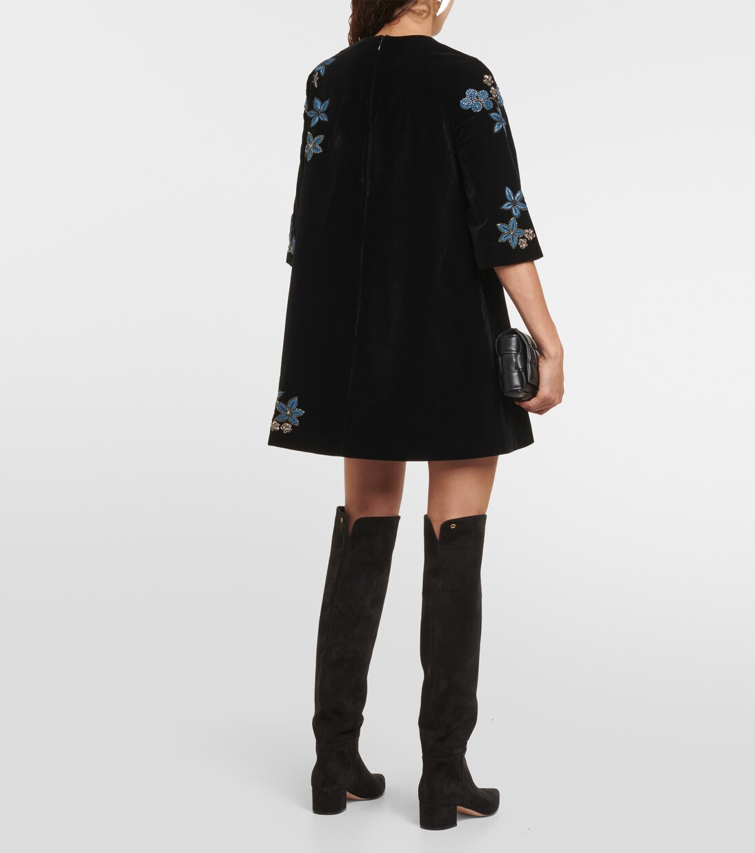 Zosha embellished velvet minidress in black - Dodo Bar Or | Mytheresa