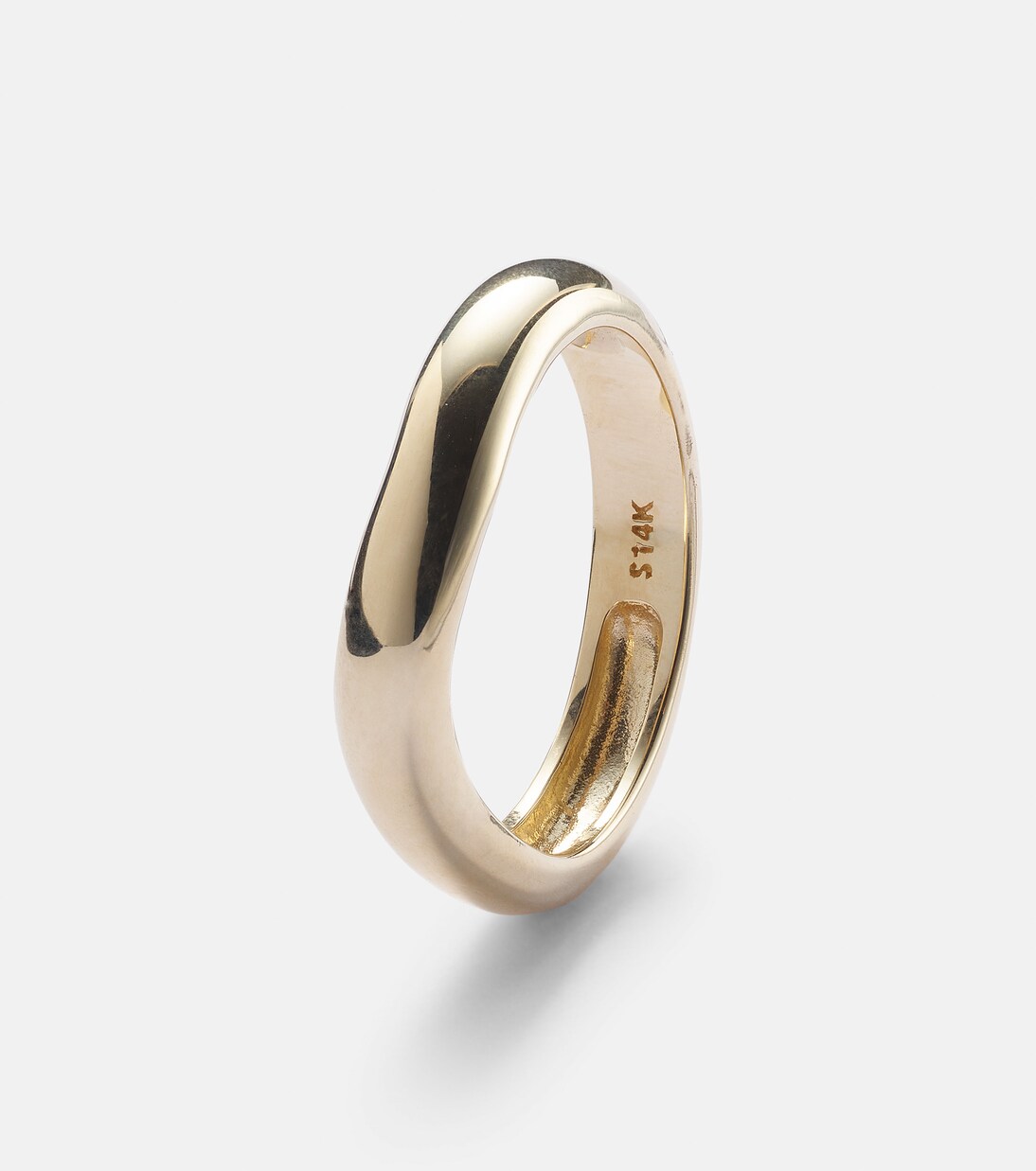 Bold Merge 14kt gold ring in gold - Stone And Strand | Mytheresa