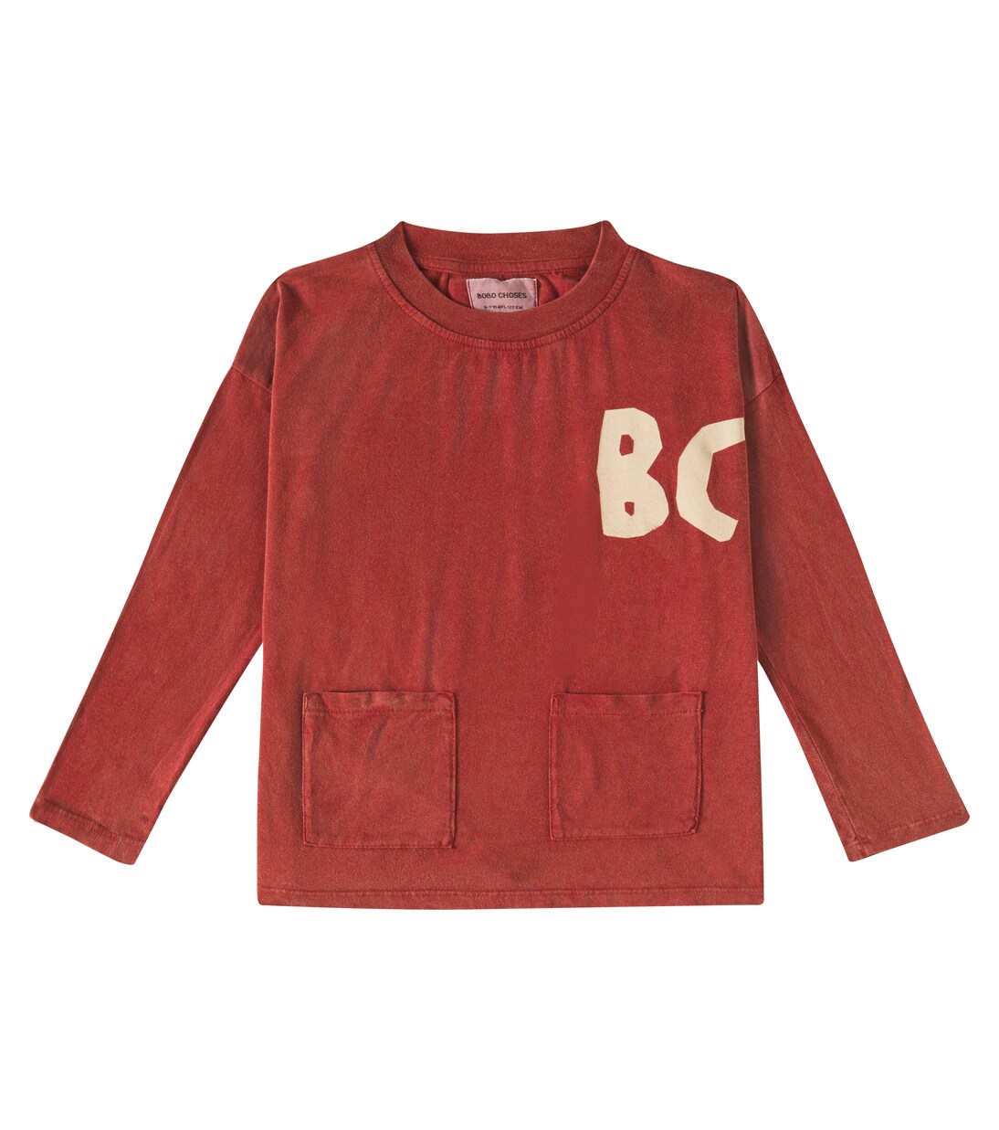 Logo cotton T-shirt in red - Bobo Choses SL | Mytheresa