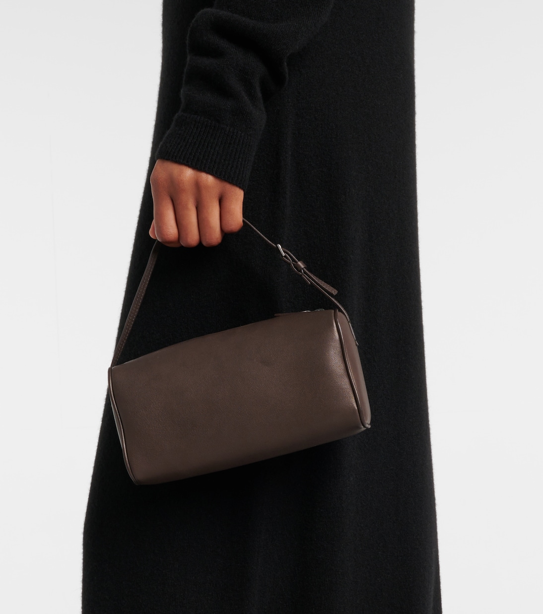 90s Small leather shoulder bag in brown - The Row | Mytheresa