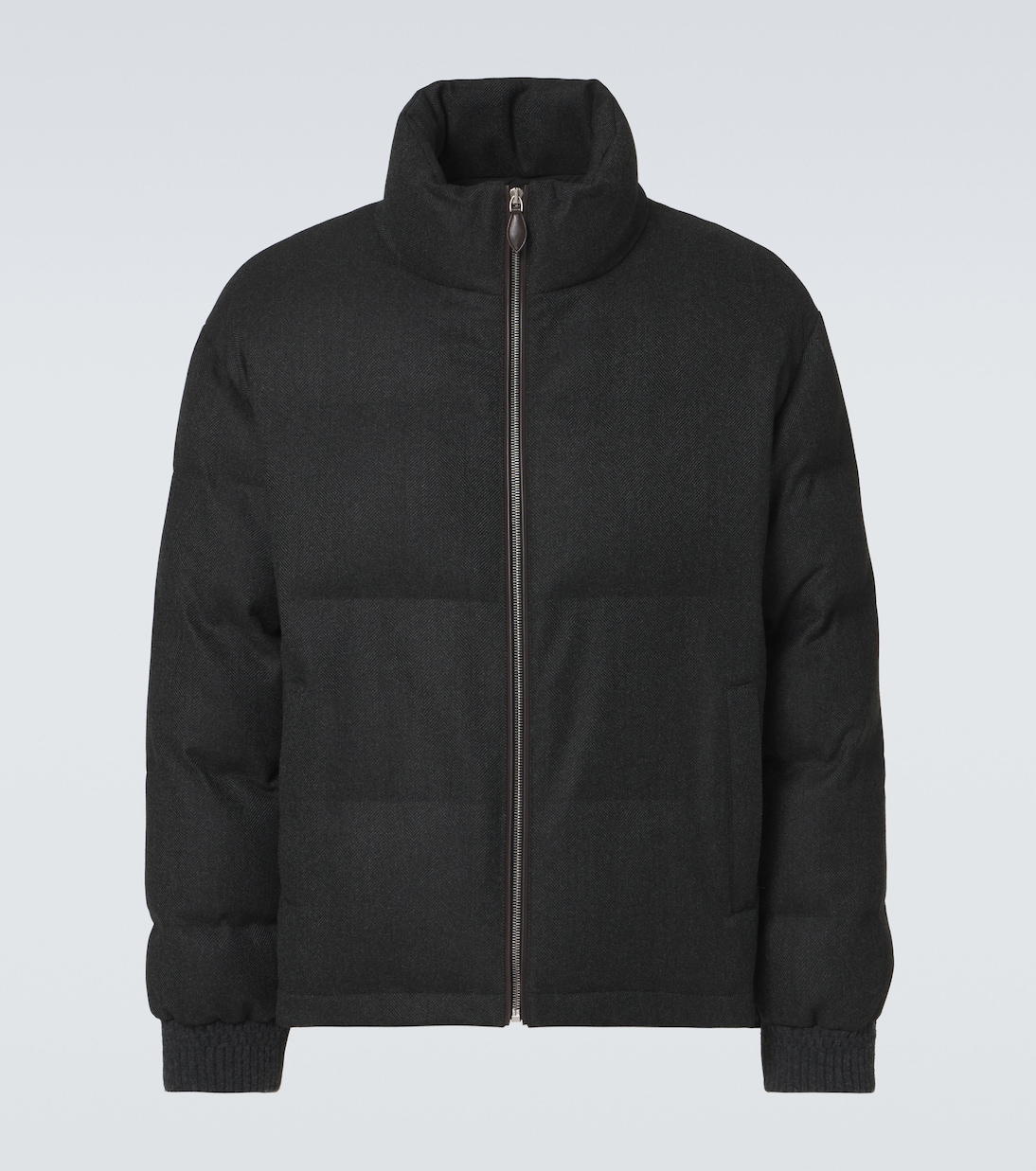 Herringbone wool puffer jacket in grey - Berluti | Mytheresa