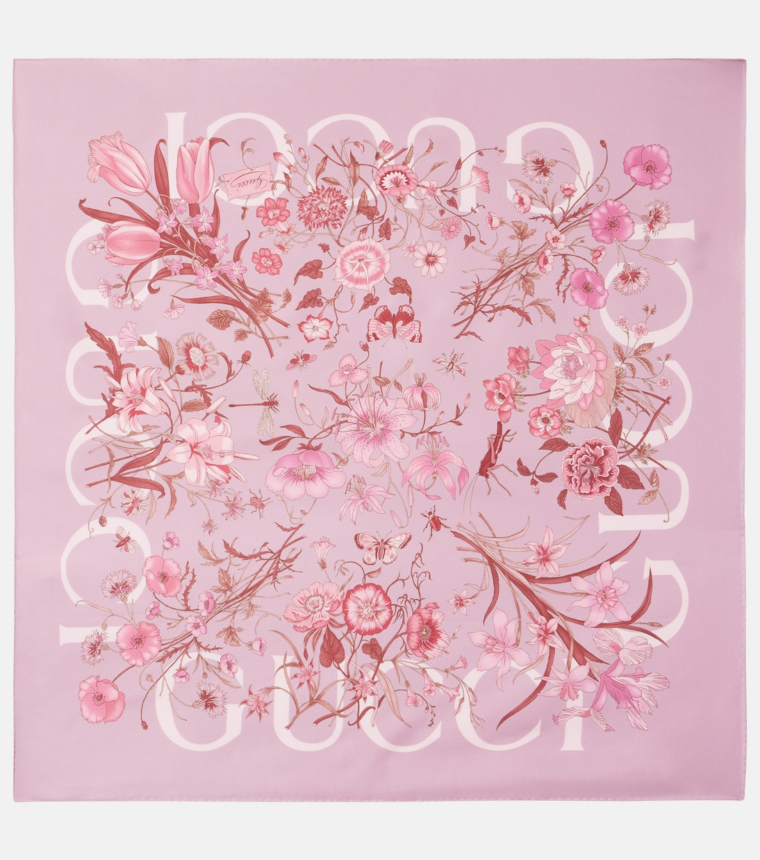 GG Shadow silk scarf in pink - Gucci | Mytheresa