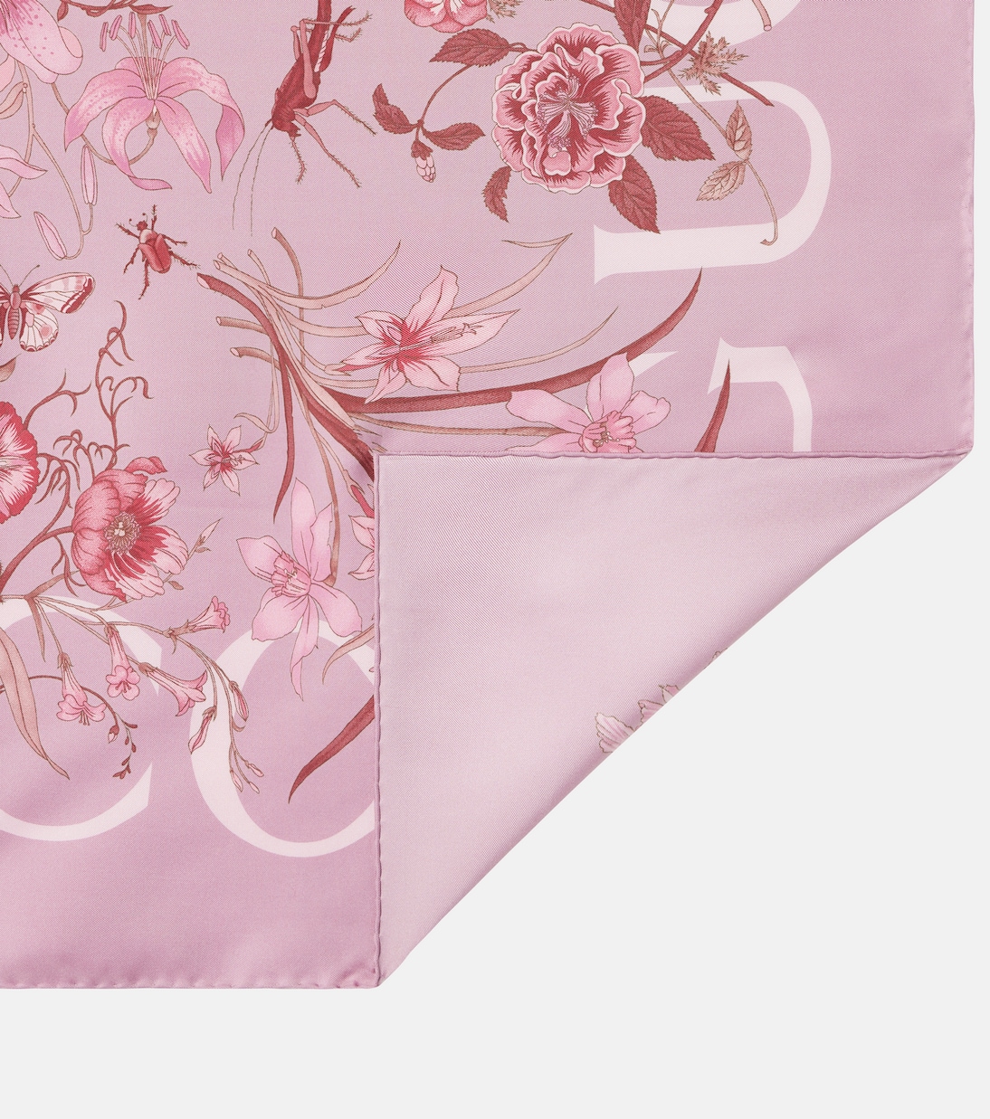 GG Shadow silk scarf in pink - Gucci | Mytheresa