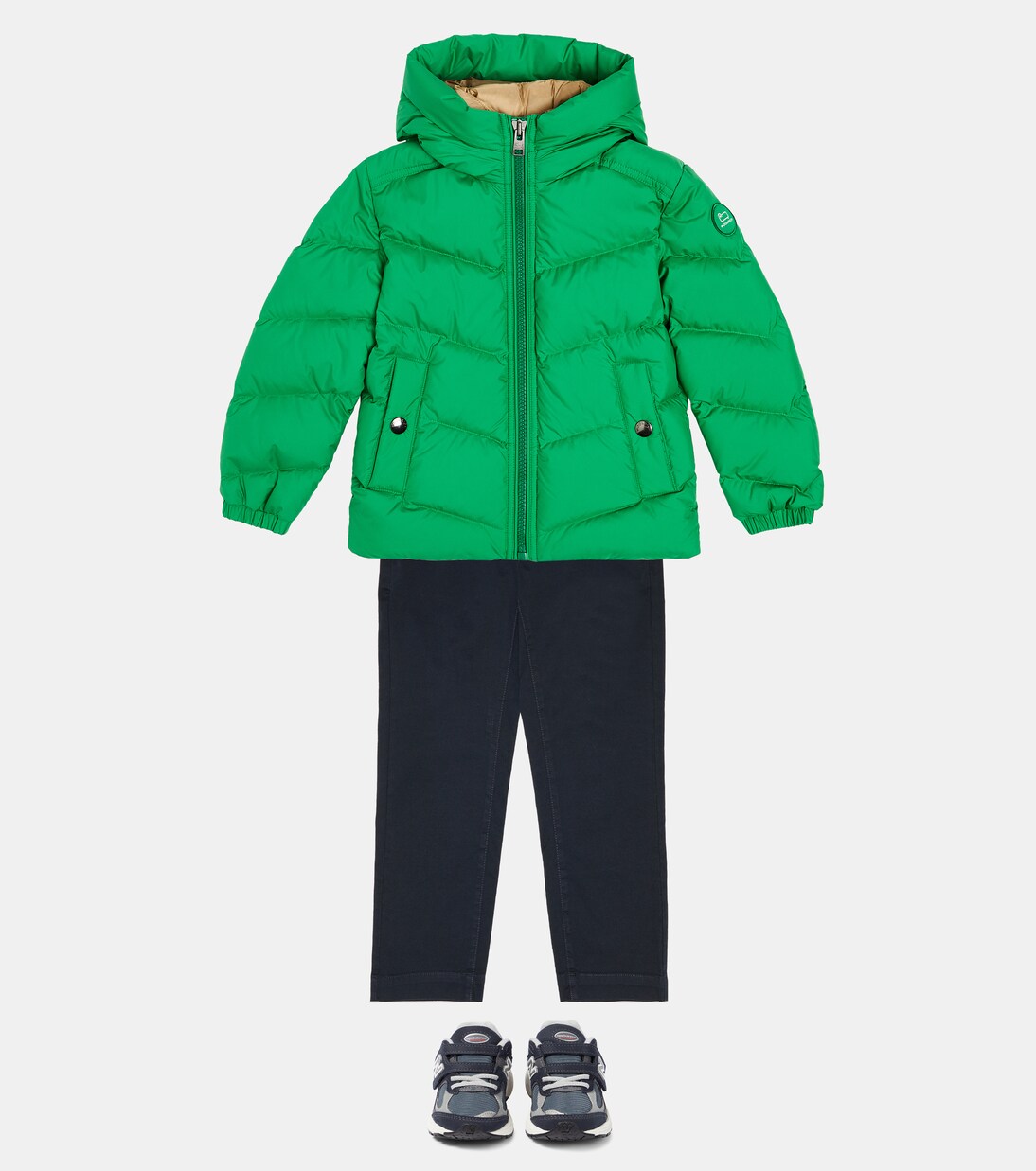 Authentic quilted down jacket in green - Woolrich Kids | Mytheresa