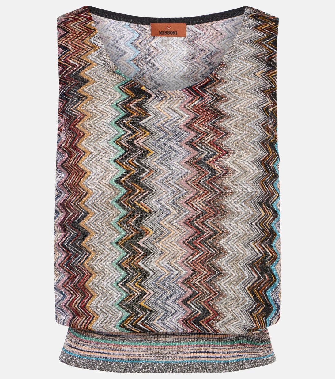 Zig Zag metallic knit top in multicoloured - Missoni | Mytheresa