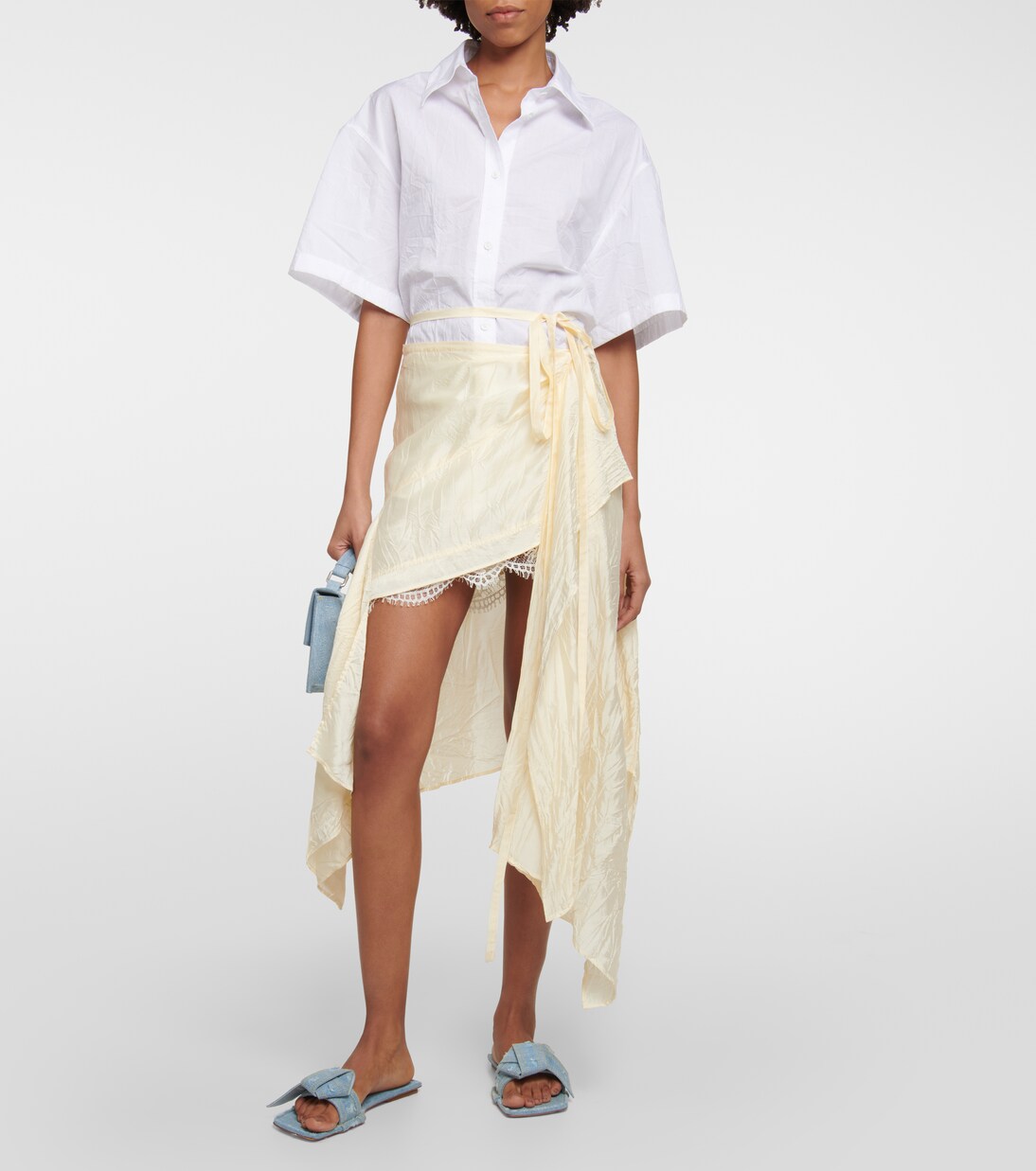 Musubi denim sandals in blue - Acne Studios | Mytheresa